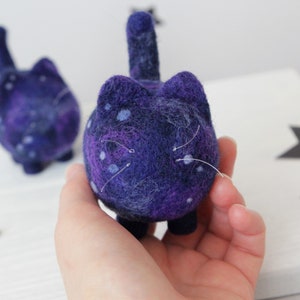 Two Space Cats, Galaxy Animals, Moon Cat Figurine, Star Skies Nursery ...