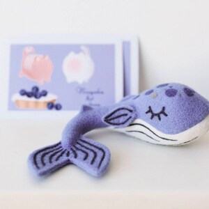 Blue Whale Needle Felted Sea Ocean Animals Whale Lover Gift - Etsy
