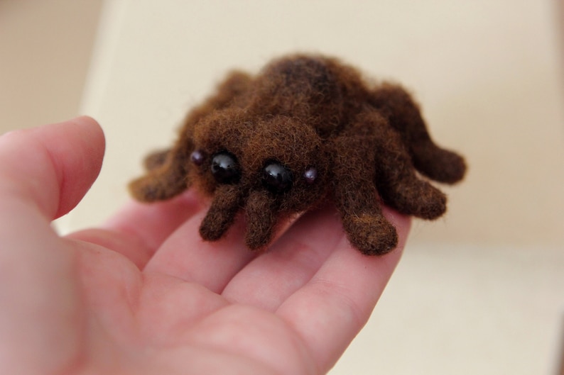 Needle Felted Jumping Spider Felt Nursery Decor Woolen Toy | Etsy