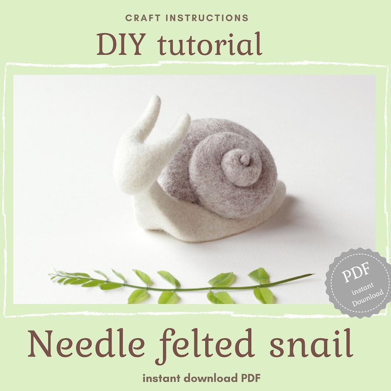 Needle Felted Snail - Etsy