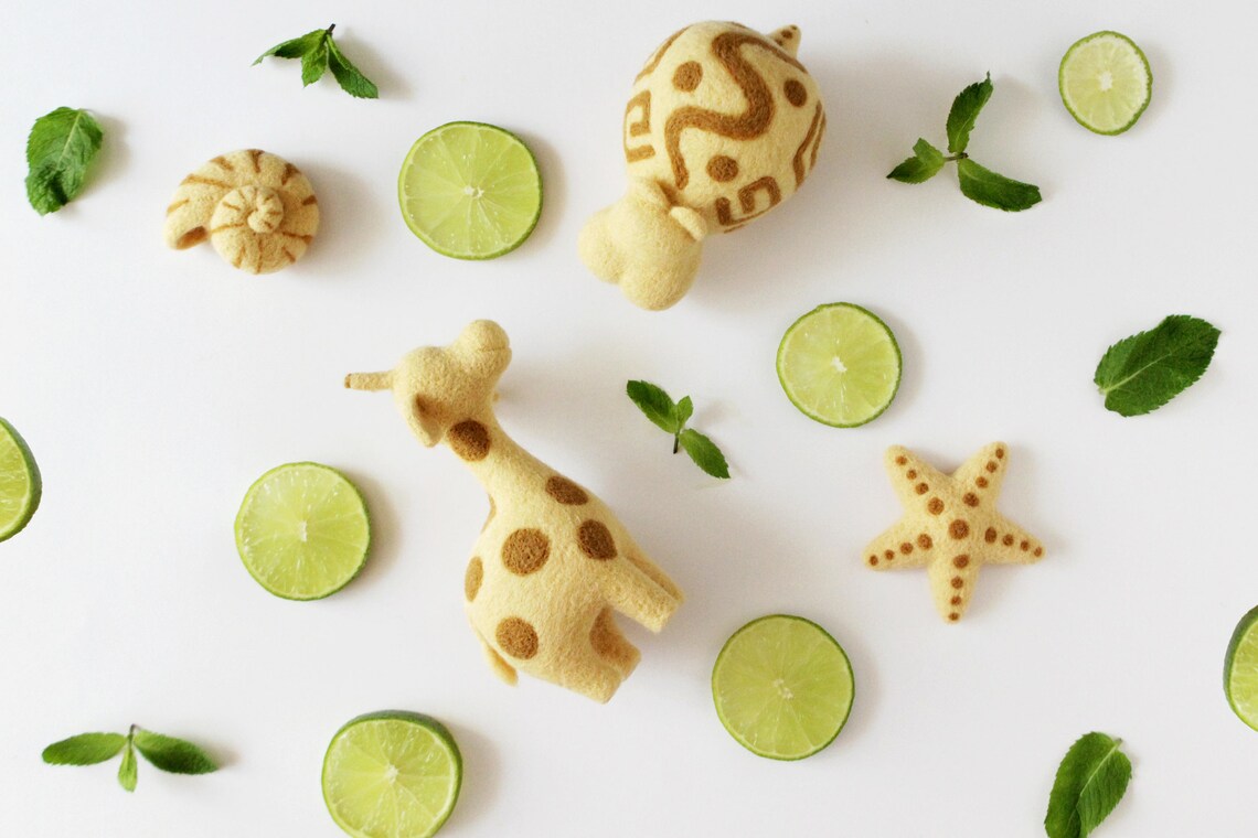 African Animals Figurines Safari Set Needle Felted Hippo and - Etsy