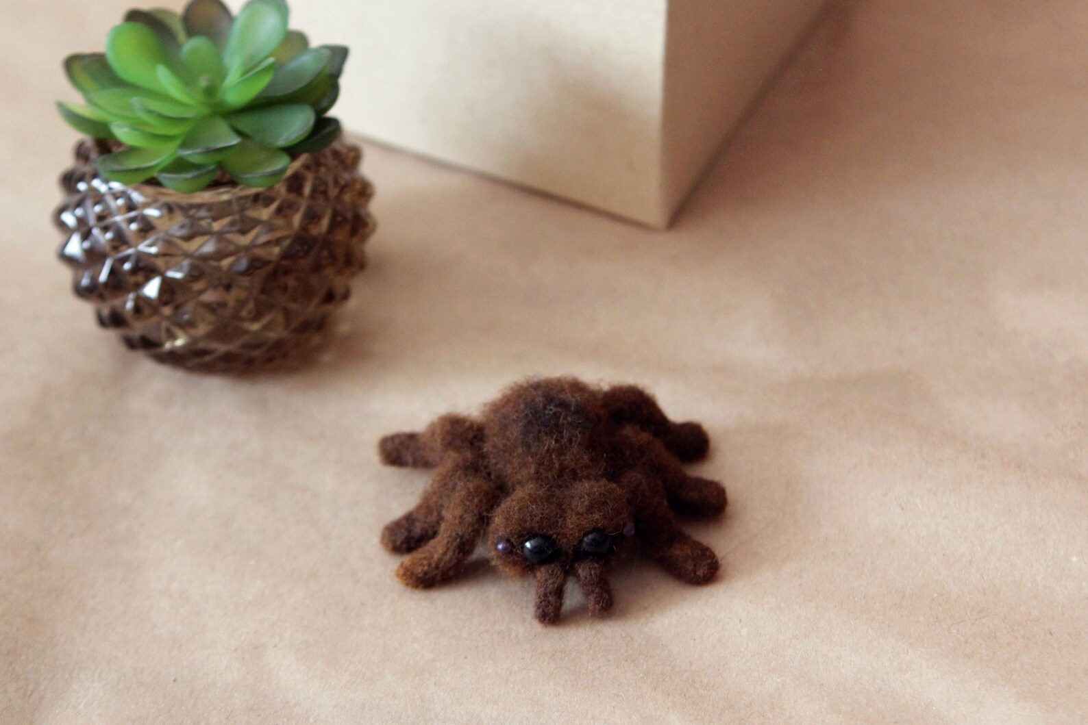 Needle Felted Jumping Spider Felt Nursery Decor Woolen Toy | Etsy