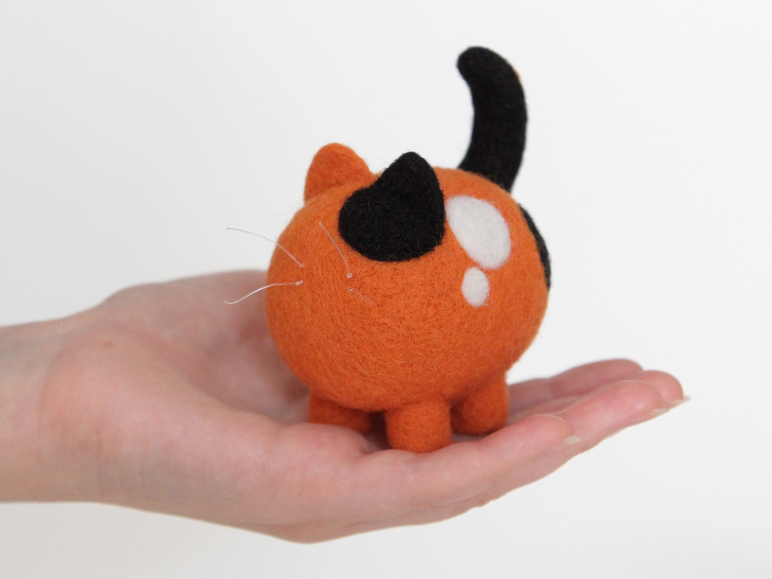 Two cute spotted cats calico cat needle felted animal cat | Etsy