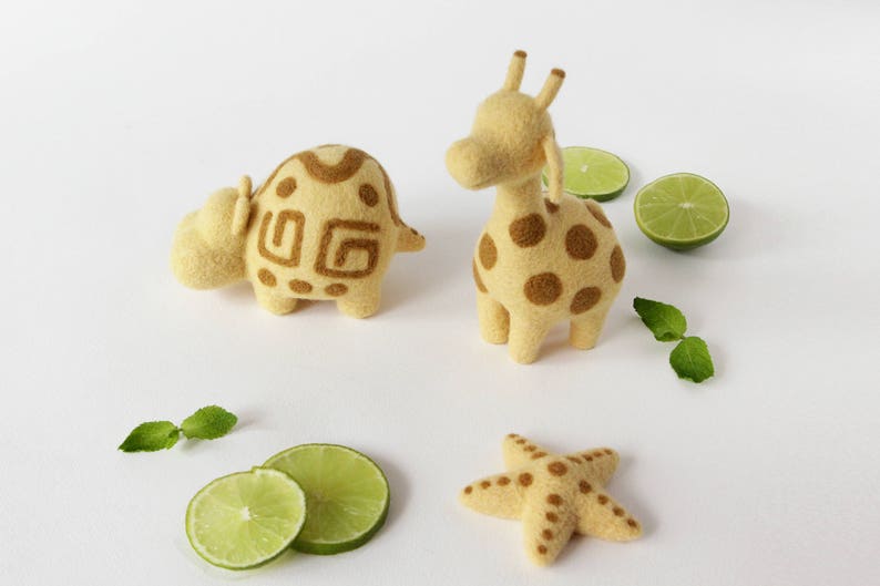 African Animals Figurines Safari Set Needle Felted Hippo and - Etsy