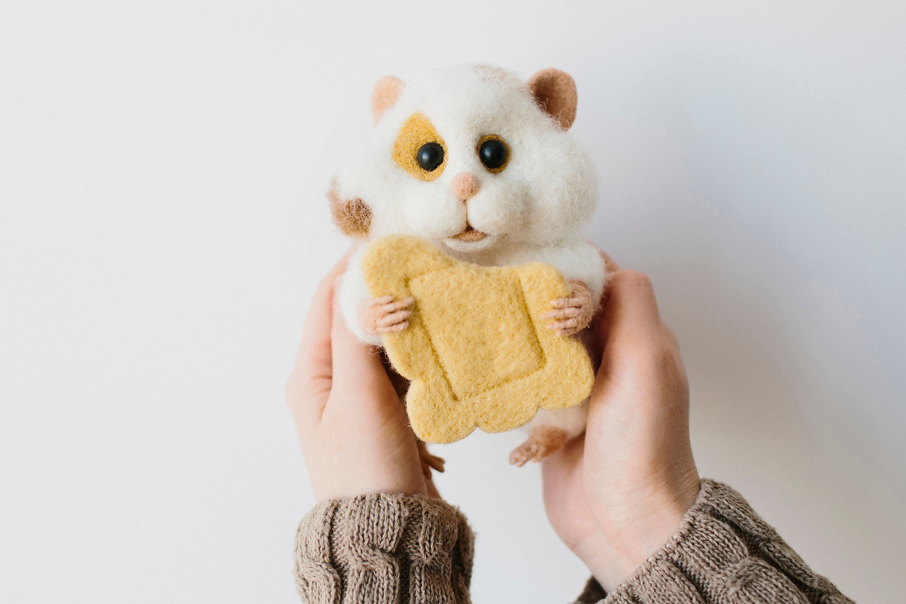 Needle Felted Hamster Kawaii Figurine Wool Hamster Figurine - Etsy UK