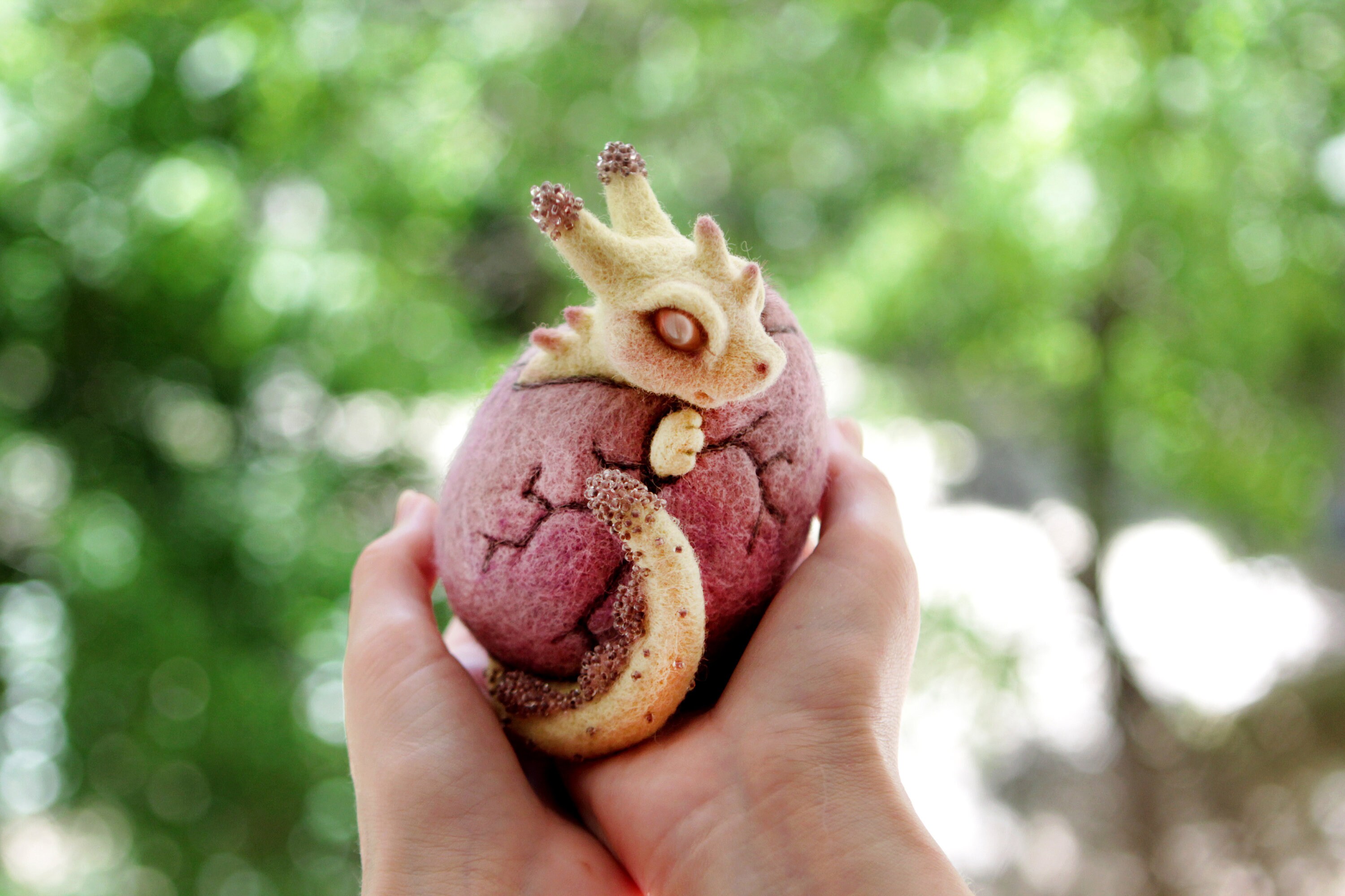 Dragon in egg figurine fantasy creature dragon fan gift | Etsy