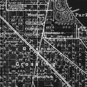 Vintage Chicago City Map Print: 1900s Lithograph, Cook County - Etsy