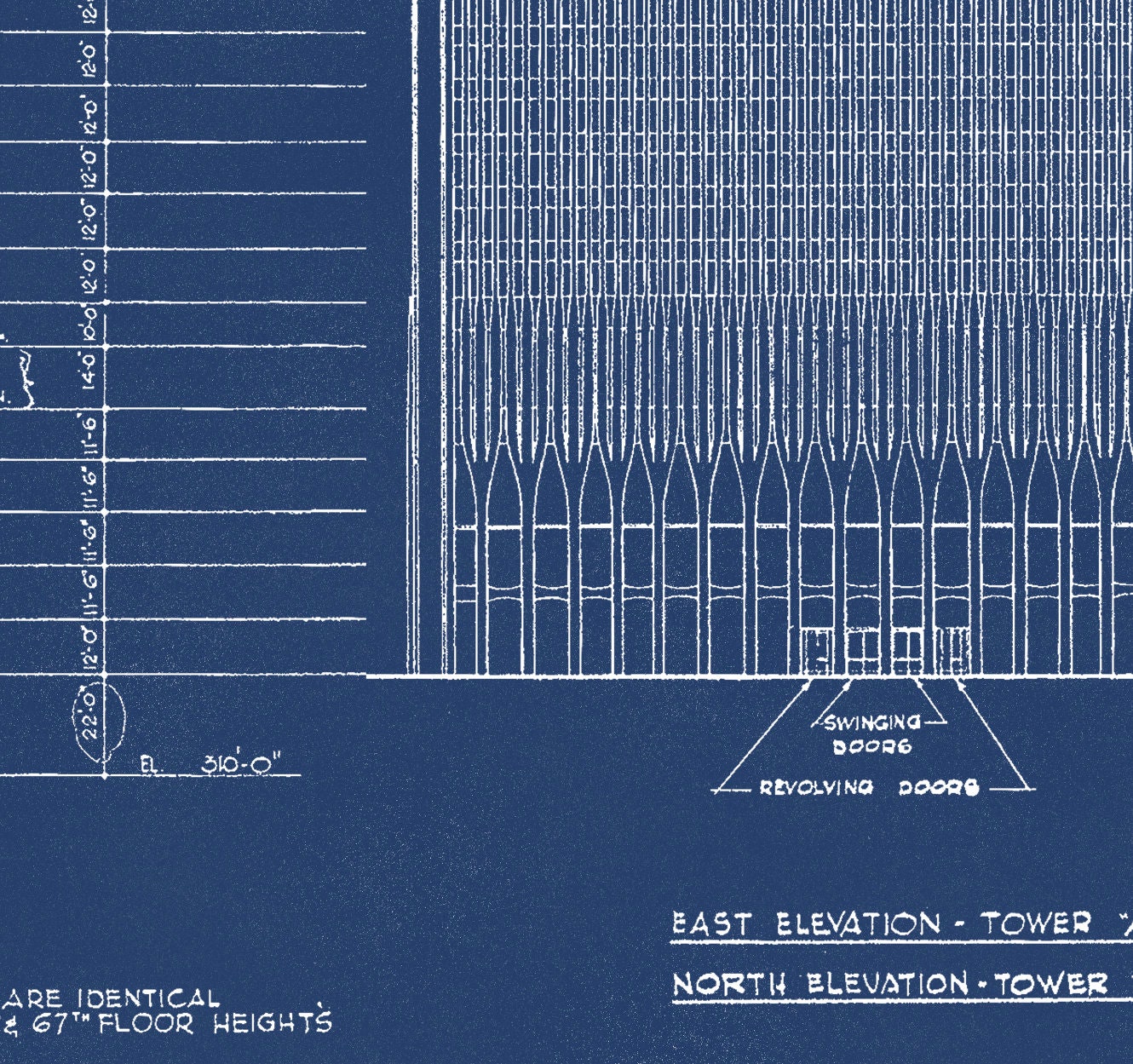 World Trade Center Blueprint Art Print: Vintage NYC Architecture - Etsy ...
