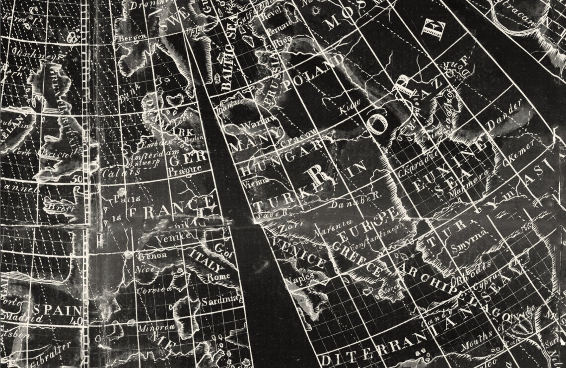 Magnetic Variation Chart: Vintage World Map Atlas Art Print - Etsy