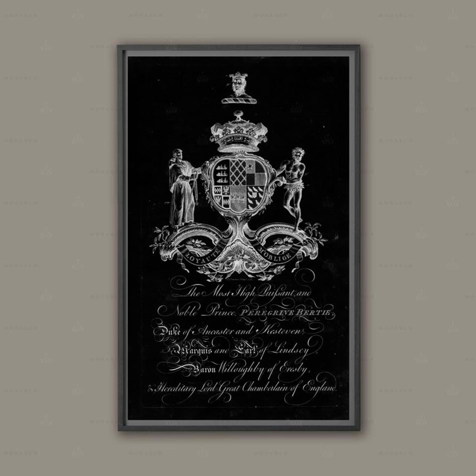 18TH C. ENGLISH ARMORIAL Engraving 2 Baronagium - Etsy