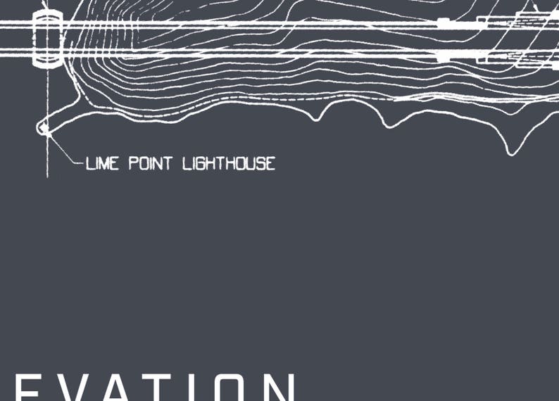 Golden Gate Bridge Blueprint Art Print: San Francisco Architecture - Etsy