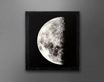 Moon Art Print, Antique Photo Print, Telescope Photograph, Early ...