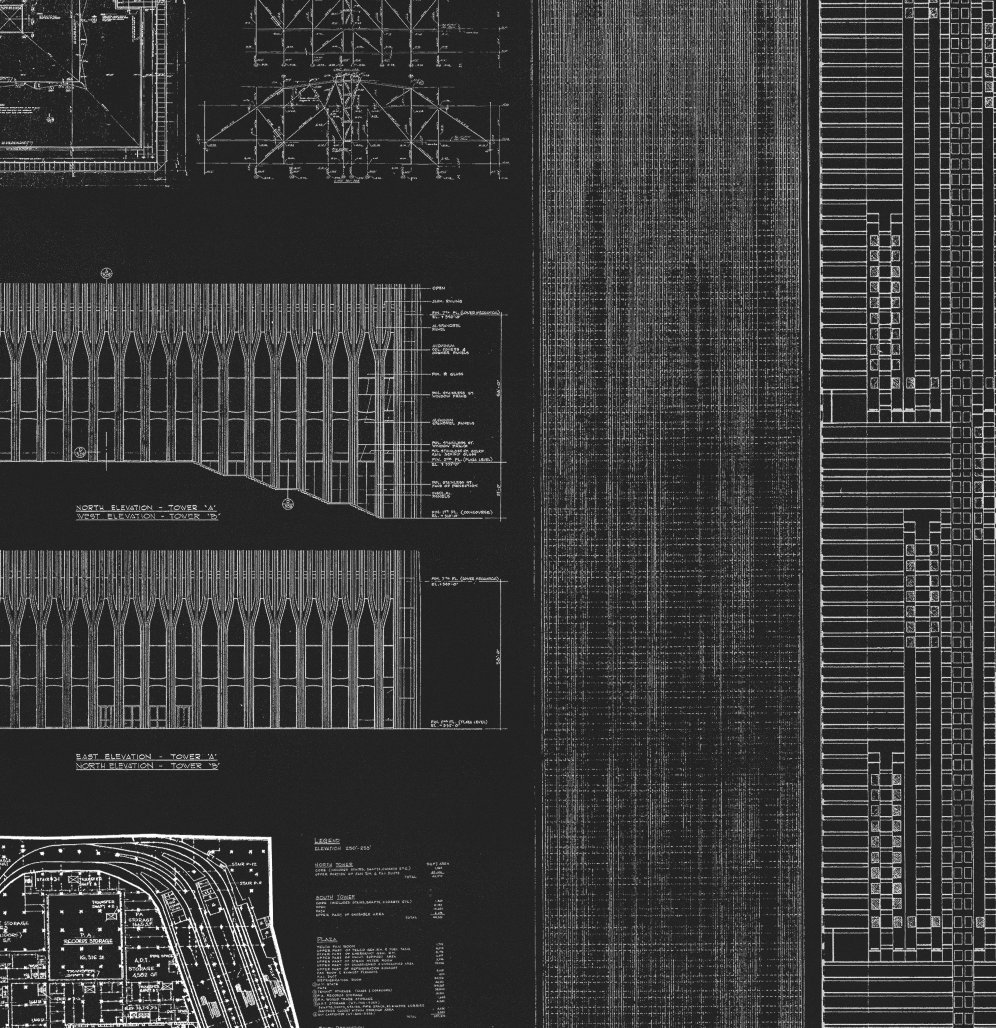Blueprint of the World Trade Center : Vintage New York USA | Etsy