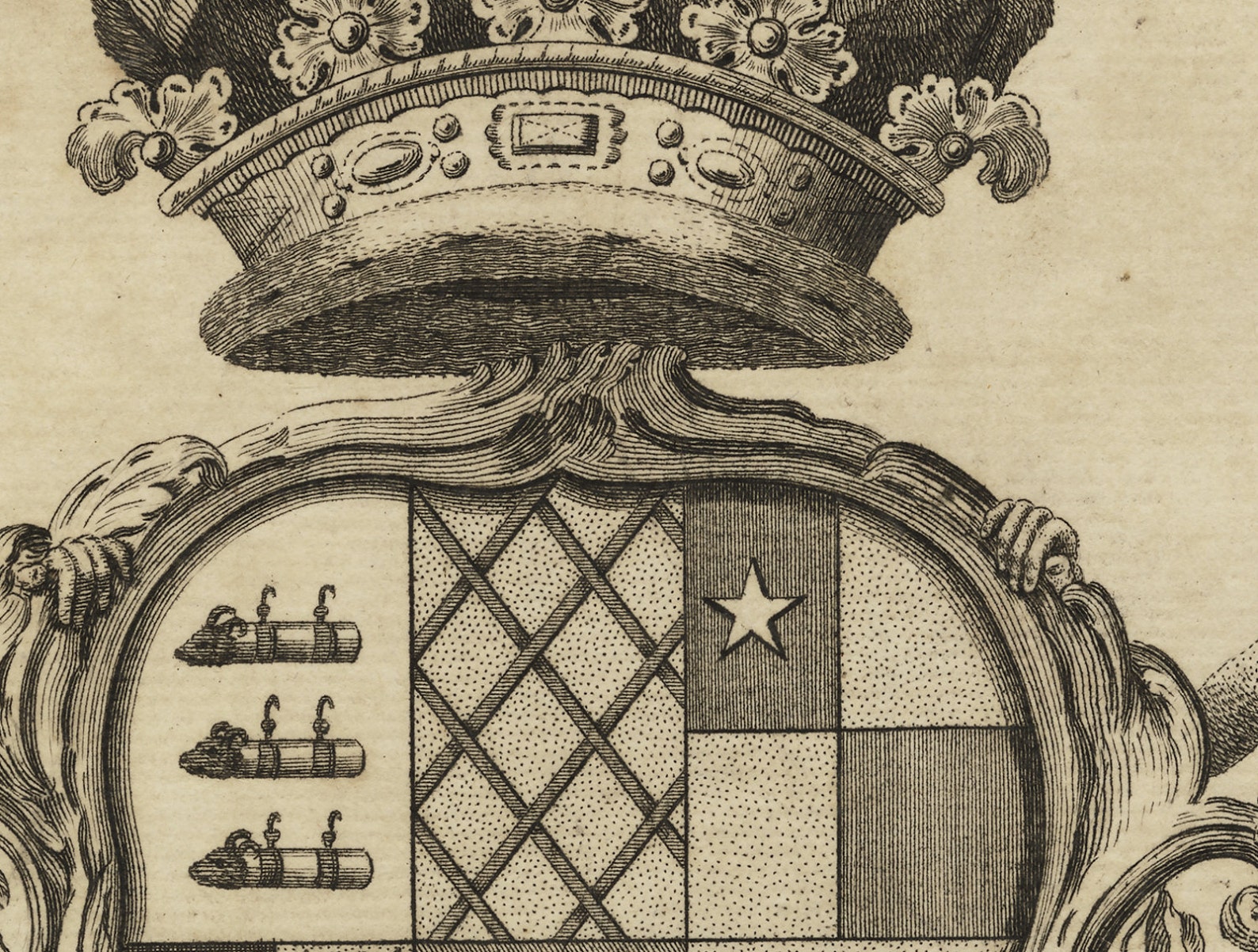 18TH C. ENGLISH ARMORIAL Engraving 2 Baronagium - Etsy