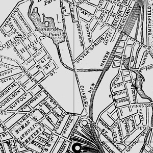 MAP of PROVIDENCE: Vintage Providence Rhode Island USA - Providence ...