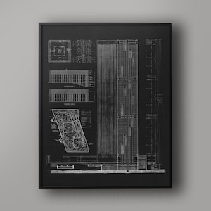 Blueprint of the World Trade Center : Vintage New York USA - World ...