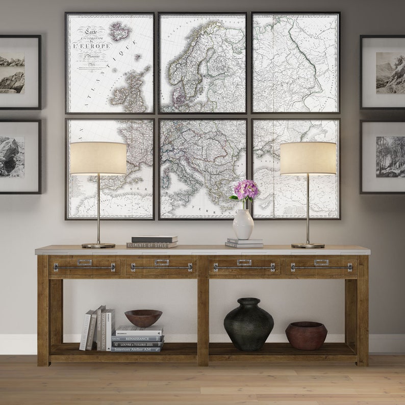 1816 Europe Map Print: Vintage Style, Archival Reproduction (unframed ...