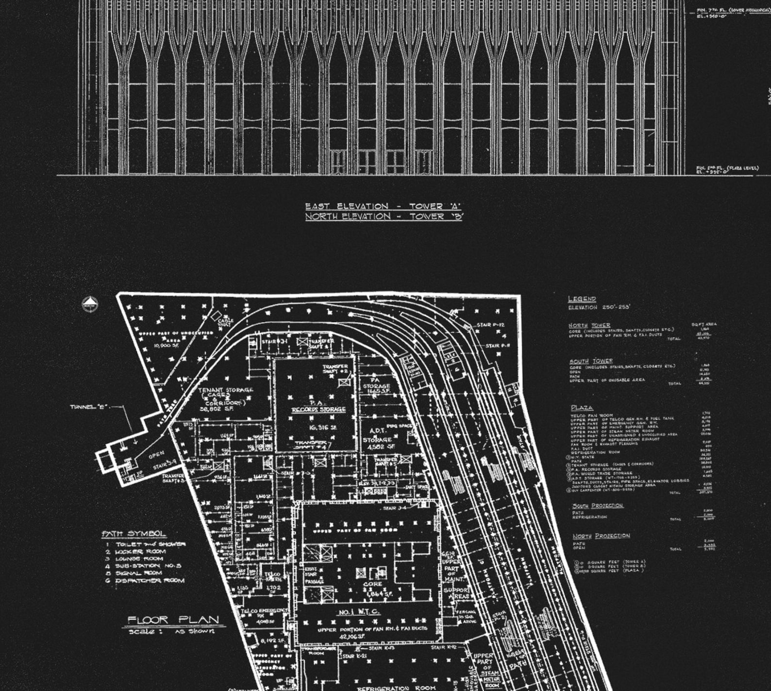 Blueprint of the World Trade Center : Vintage New York USA - Etsy