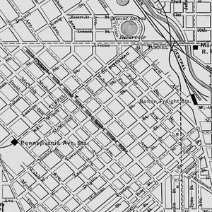 BALTIMORE Street Map - Vintage BALTIMORE Art - Big Map Print ...