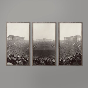 Vintage Soldier Field Print: Chicago Football Triptych - Etsy