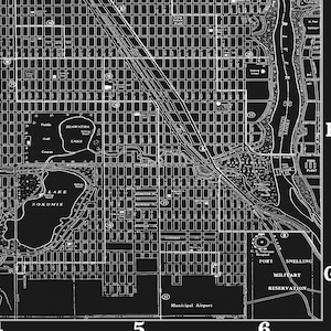 MINNEAPOLIS City Map - Old Street Map - Vintage Minneapolis, Vintage ...