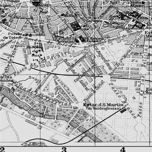 Vintage Madrid City Map Print: 1900s Spain Street Plan - Etsy