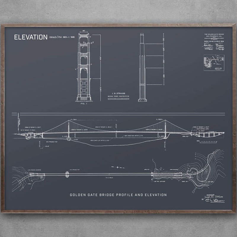 Golden Gate Bridge - Etsy