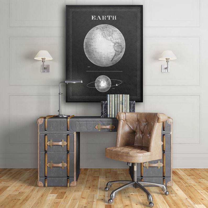 EARTH ASTRONOMY 101 ART Planet Earth Solar System Print - Etsy