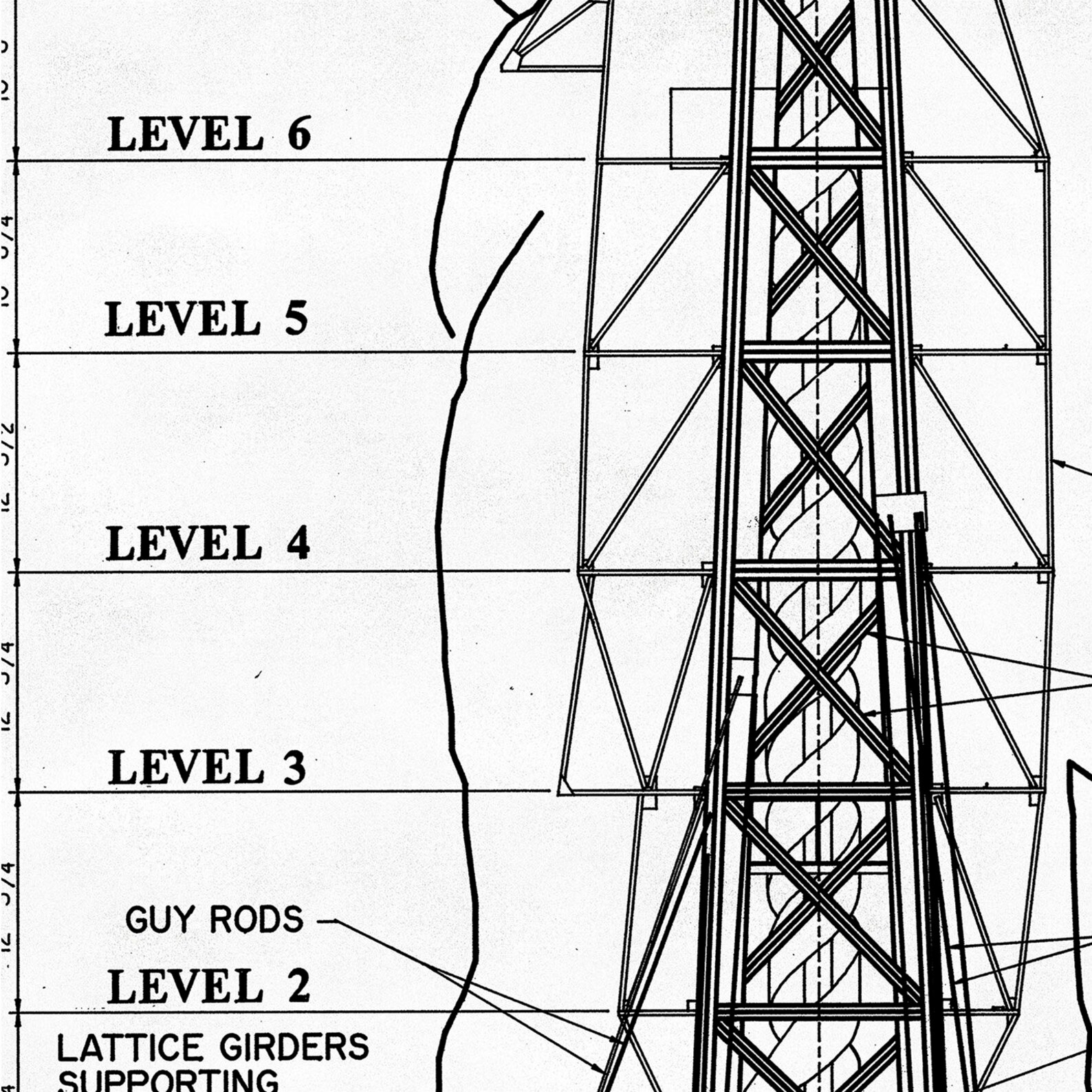 Statue of Liberty Blueprint Print: Vintage NYC Architecture Wall Art - Etsy