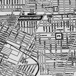 Vintage Detroit Street Map Print: Circa 1900s, Black and White - Etsy
