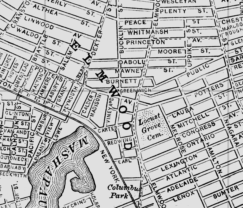 MAP of PROVIDENCE: Vintage Providence Rhode Island USA - Etsy