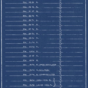 World Trade Center Blueprint Art Print: Vintage NYC Architecture - Etsy