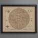 ANTIQUE LUNAR MAP, Moon Map, Lunar Surface, Map of the Moon, Rustic Map ...