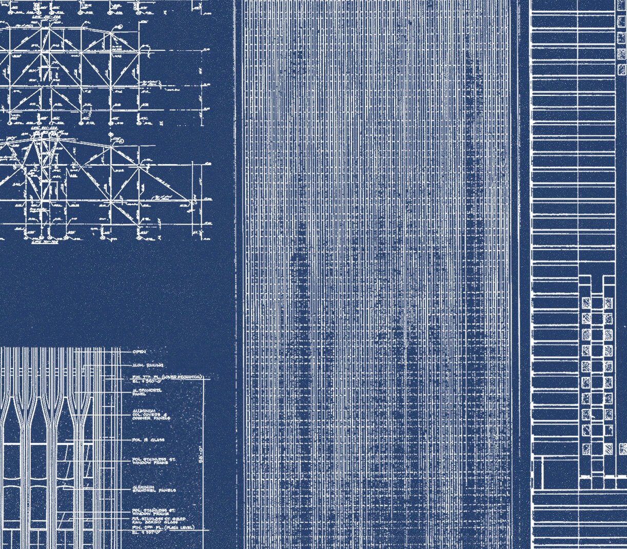 World Trade Center Blueprint Art: Vintage NYC Architecture Print - Etsy