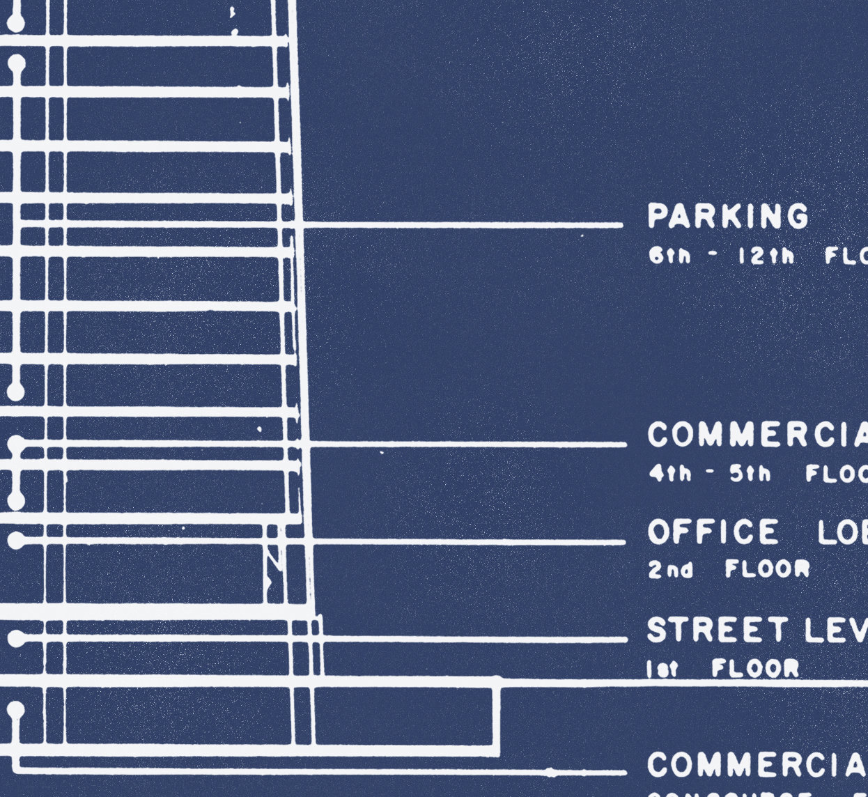 John Hancock Center Blueprint: Vintage Chicago Architecture Print ...