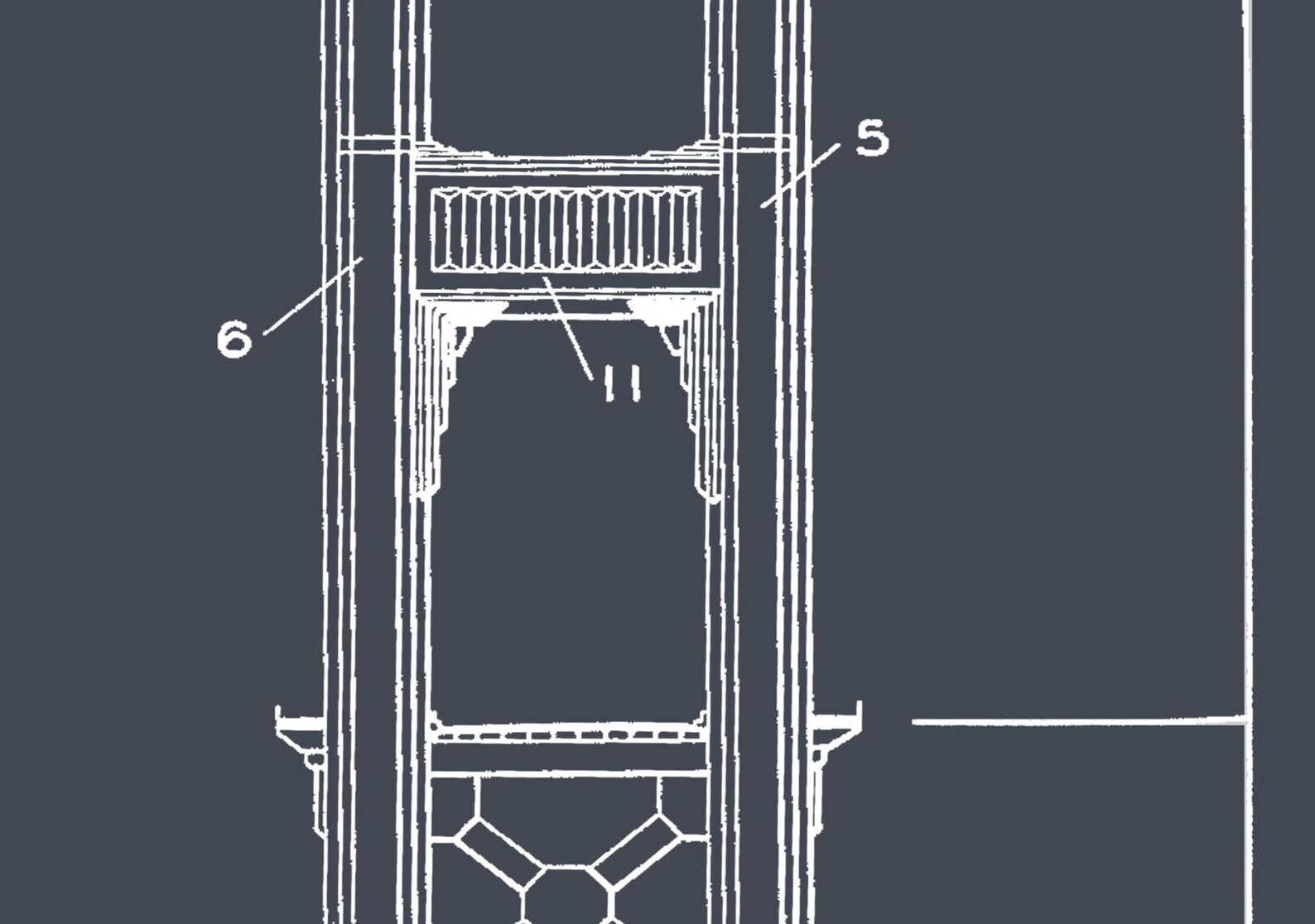 Golden Gate Bridge Blueprint Art Print: San Francisco Architecture - Etsy