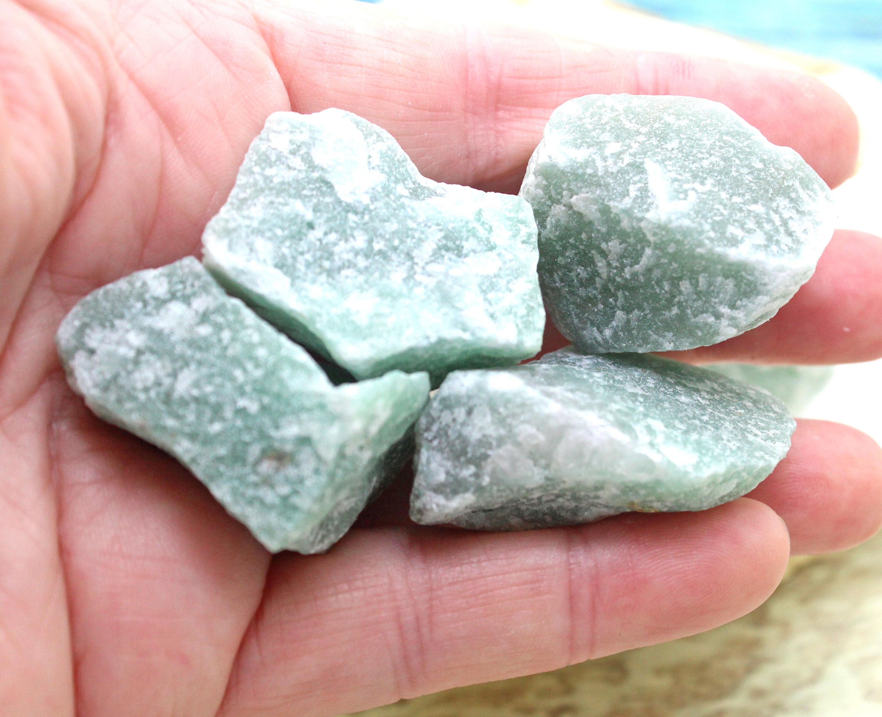 Raw GREEN CALCITE Stones / Green Calcite / Removes Negativity | Etsy