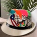 Hand Painted Fedora Paint Drip Puerto Rico by Izis La - Etsy