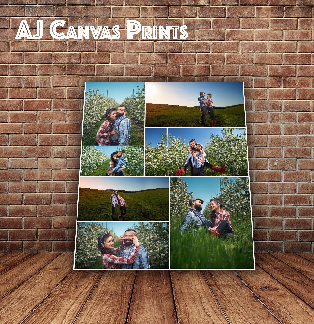 Photo Collage on Canvas Pictures Collage Collage Wall Art | Etsy