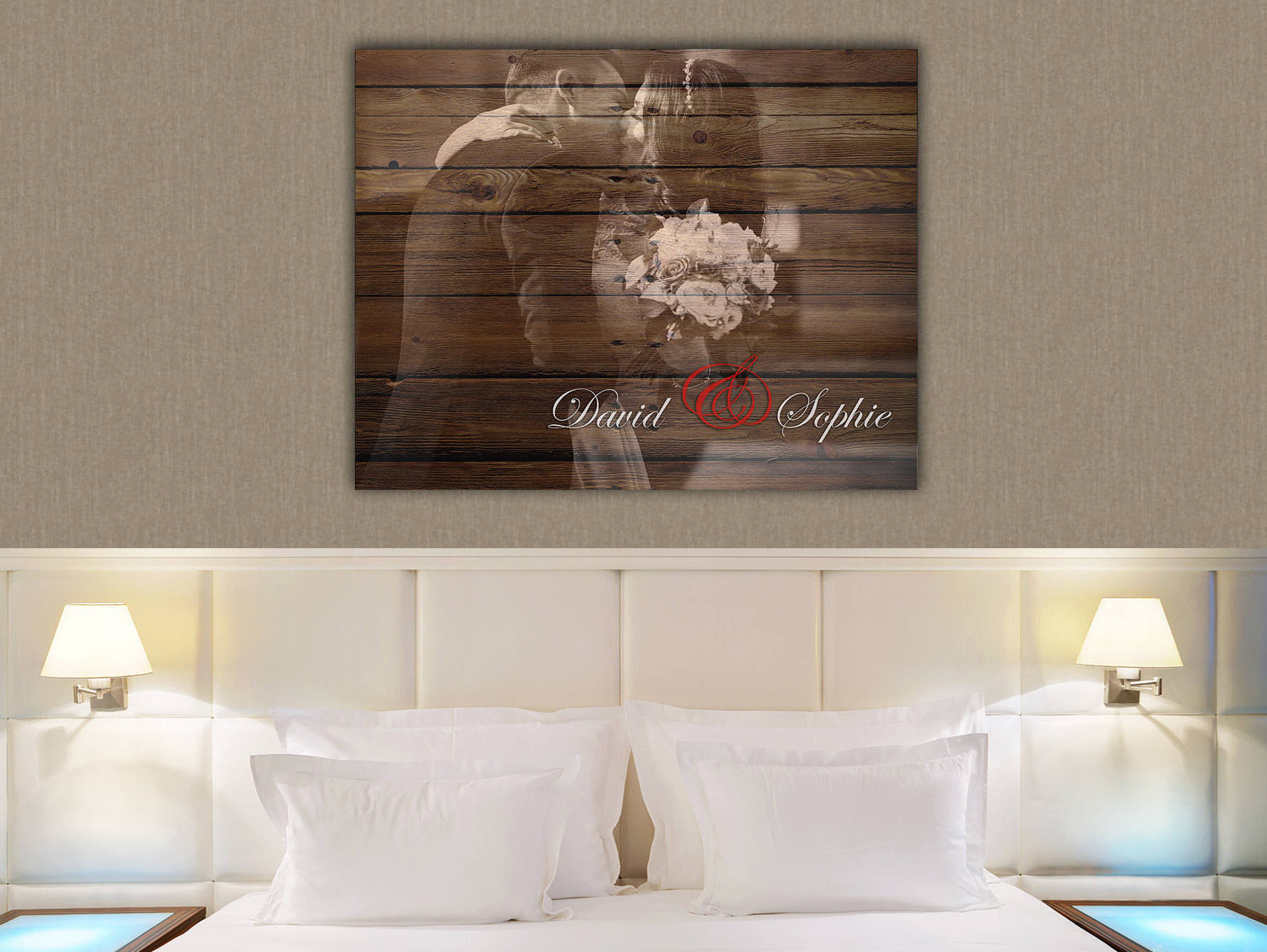 Wood Effect Canvas Art Print Gift Idea Anniversary Canvas | Etsy