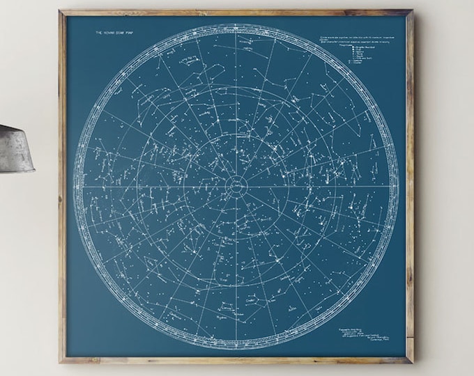Kovar Star Map, Constellation Chart, Celestial Star Chart ...