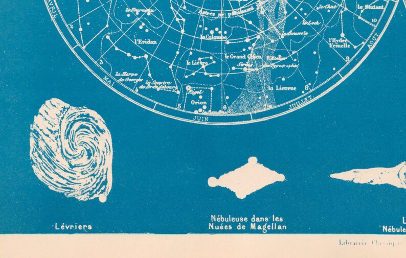 Planisphere Celeste Star Chart Sky Map Constellation Map - Etsy