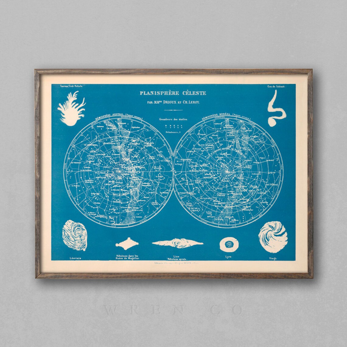 Planisphere Celeste Star Chart Sky Map Constellation Map - Etsy