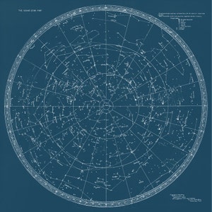 Kovar Star Map, Constellation Chart, Celestial Star Chart ...