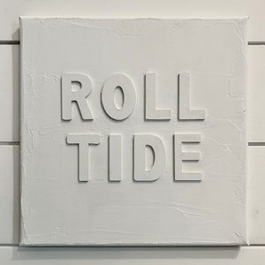 Custom Block Letter Canvas, Dorm Room Decor, Custom Wall Decor, College ...