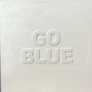 Custom Block Letter Canvas, Dorm Room Decor, Custom Wall Decor, College ...