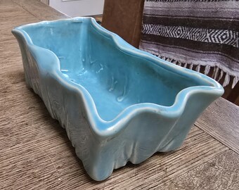 Vintage Mccoy Pottery Rustic Lily Bud Lotus Mcm Planter in Sky Blue - Etsy