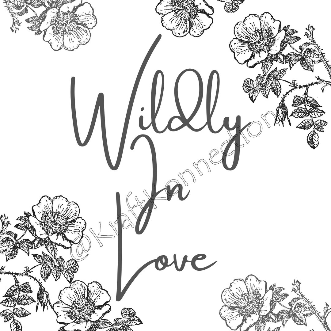 Wildly in Love Seed Packet Label Digital Download, Wedding Favor Seed ...