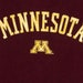University of Minnesota Golden Gophers Yellow Gold and Maroon Red T ...