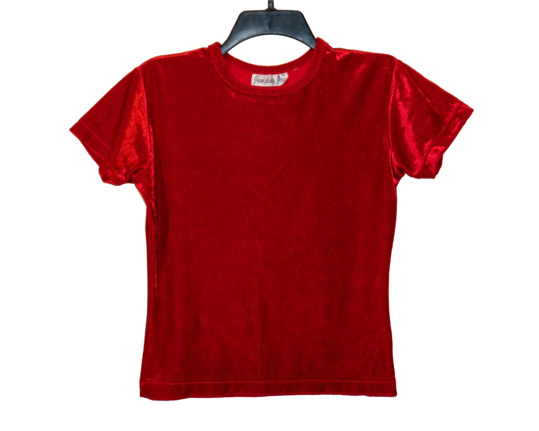 Vintage 90's Velvet Red Velour Fitted Baby Doll Sexy - Etsy